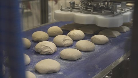 Picture Shows Robotic Processing Bread Dough Stock Footage Video (100% ...