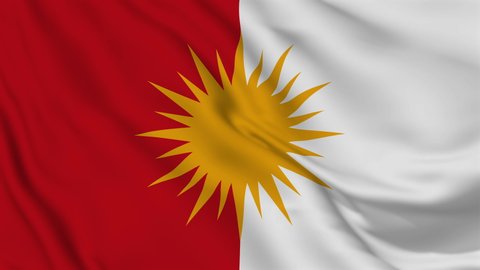 Flag Yazidis People High Quality 4k Stock Footage Video (100% Royalty ...