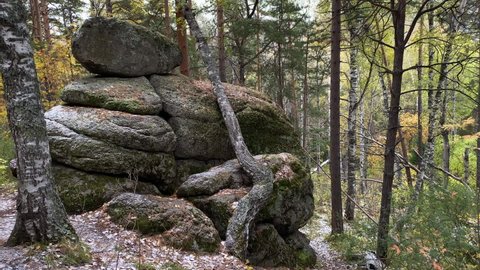 Sandstone Rocks Rock Massifs Forest Big Stock Footage Video (100% ...