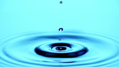 Single Drop Water Falling Into Pool Stock Footage Video (100% Royalty ...