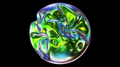 Realistic Looping 3d Animation Morphing Waving Stock Footage Video (100 ...