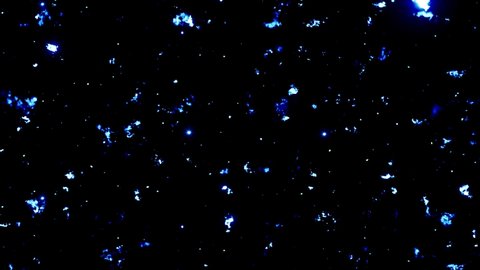 Moving Glowing Blue Fire Particles Overlay Stock Footage Video (100% ...