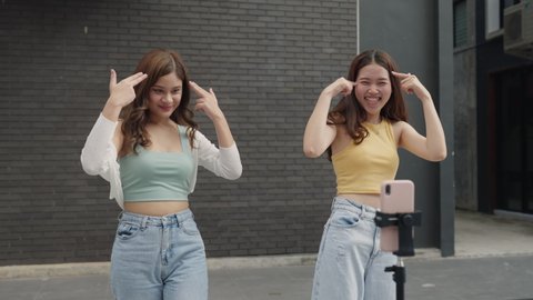 Gen Z Vlogger Influencer Asia Teen Stock Footage Video (100% Royalty ...