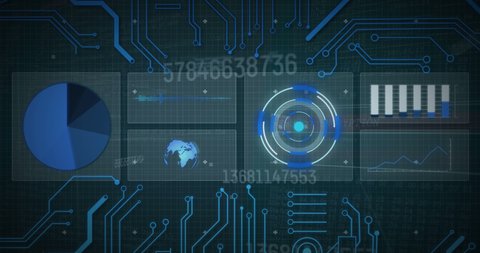 Animation Scope Scanning Data Processing On Stock Footage Video (100% Royalty-free) 1094447755 ...