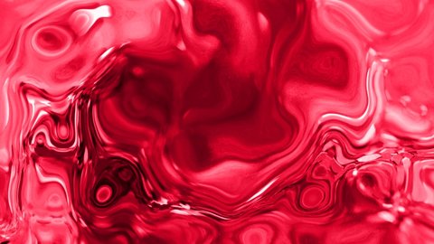 Abstract Red Color Liquid Animated Background Stock Footage Video (100% ...