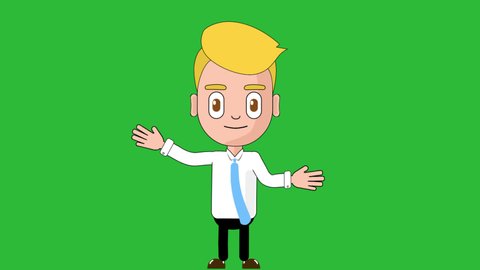 Man Talking Head Animation Character Loop Stock Footage Video (100% ...