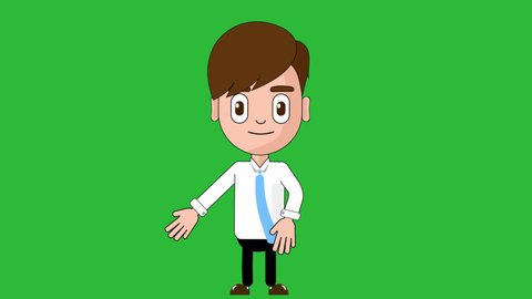 Man Talking Head Animation Character Loop Stock Footage Video (100% ...