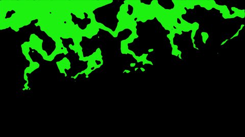 Blank Liquid Green Screen Transitions Set Stock Footage Video (100% ...