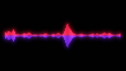Sound Wave Audio Spectrum Stereo Beat Stock Footage Video (100% Royalty ...