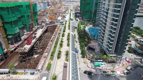 Seaside Commercial Residential Construction Site Kai Stock Footage ...