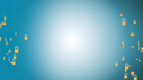 Animation Rotating Padlock 3d Padlock Background Stock Footage Video ...