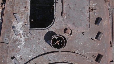 Exploded Military Equipment During War Ukraine Stock Footage Video (100 ...