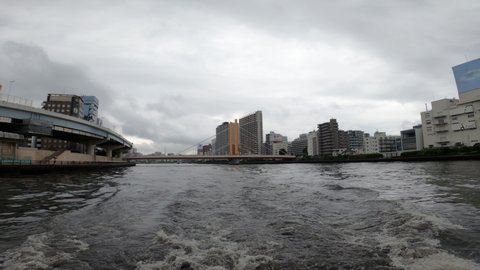 Sumida River Tokyo Japan July 23 Stock Footage Video (100% Royalty-free ...