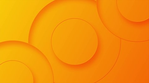 Animated Orange Gradient 3d Circular Pattern Stock Footage Video (100% ...
