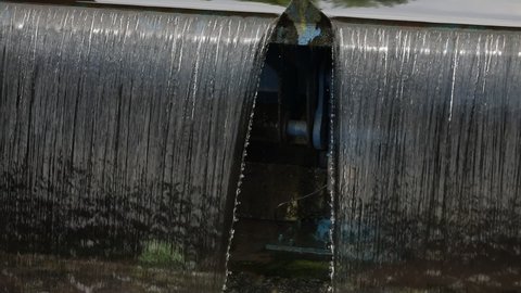 Water Flowing Through Sluice On River Stock Footage Video (100% Royalty ...