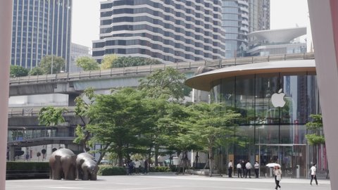 April 132022bangkokthailand View Apple Store Infront Stock Footage ...