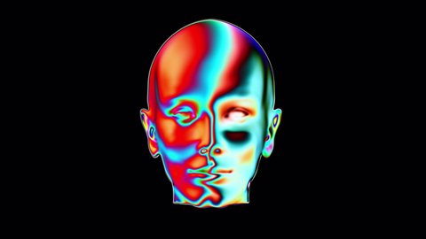 3d Woman Head Rotating Woman Head Stock Footage Video (100% Royalty ...