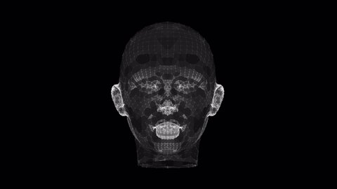 3d Woman Head Rotating Woman Head Stock Footage Video (100% Royalty ...