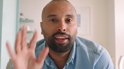 Communication Video Call Deaf Man Using Stock Footage Video (100% ...