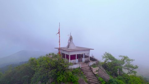 Dalma Wildlife Sanctuary Temple Located Hilltop Stock Footage Video ...