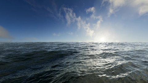 Ocean Background Loop Motion Graphics Waves Stock Footage Video (100% ...