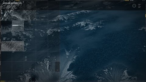 Military Software Scanning Terrain On 3d Stock Footage Video (100% ...