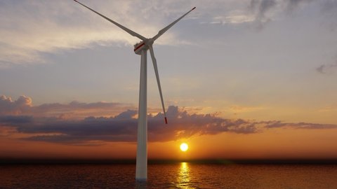 4k Ultra Hd Offshore Wind Energy Stock Footage Video (100% Royalty-free ...