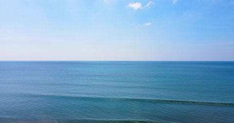 Blue Ocean Sea Horizon Far Eye Stock Footage Video (100% Royalty-free ...