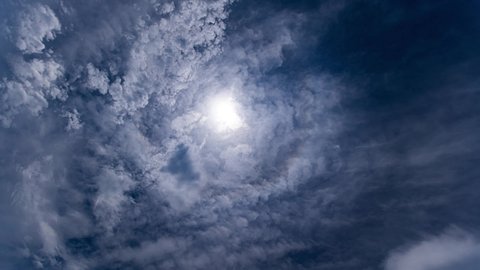 Timelapse_midsummer Sun Halo Phenomenon Stock Footage Video (100% ...