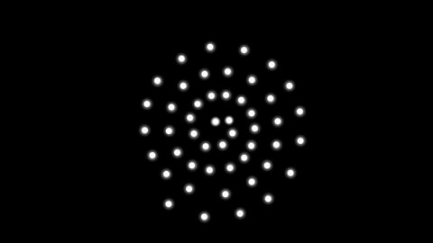 Rotating Expanding White Lights Animation Background Stock Footage ...
