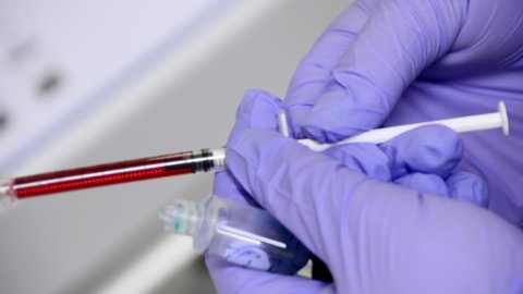 Closeup Nurse Pushing Medication Syringe Through Stock Footage Video ...