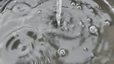 Rainwater Dripping Drain Into Bucket Stock Footage Video (100% Royalty ...