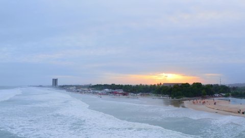 Sunset On Beach Accra Ghana Africa Stock Footage Video (100% Royalty ...