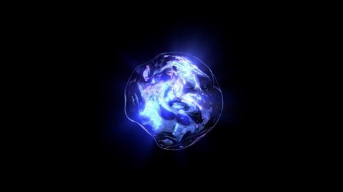 Abstract Water Droplets Zero Gravity Loop Stock Footage Video (100% ...