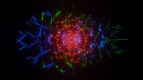 Beautiful Orange Trippy Animation Sacred Geometry Stock Footage Video ...