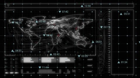 Animation Floating Icons Digital Clock Programming Stock Footage Video (100% Royalty-free ...