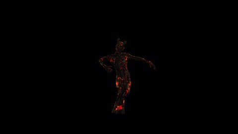 Demon Dancing Animationfull Hd 1920x1080 10 Stock Footage Video (100% ...