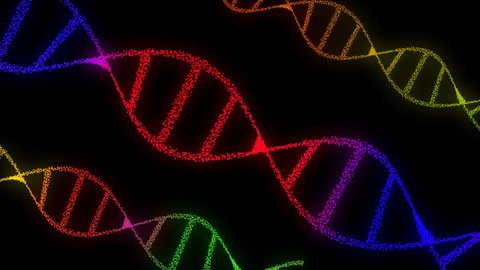 Rotating Multi Colored Dna Cell Structure Stock Footage Video (100% ...