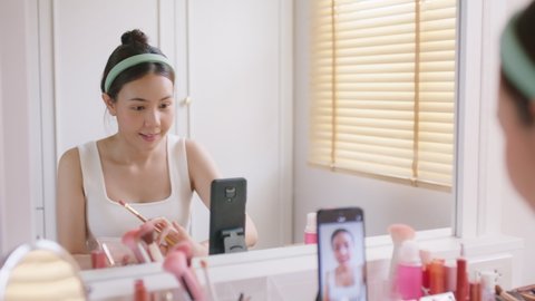 Asia Gen Z Influencer Youtuber Girl Stock Footage Video (100% Royalty ...