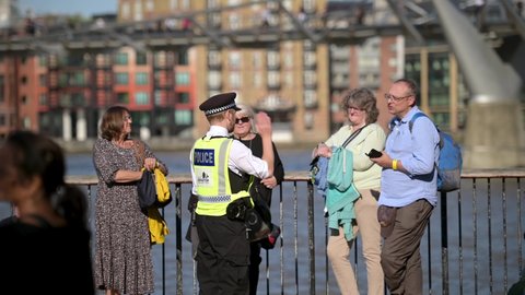 London Sept 14 2022 Project Servator Stock Footage Video (100% Royalty ...