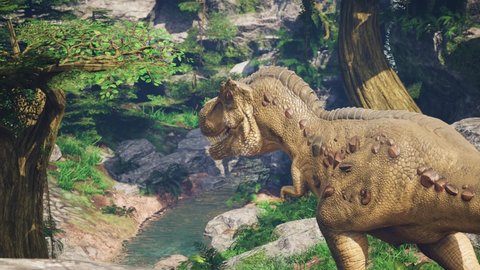 Trex Environment Jurassic World Plants River Stock Footage Video (100% ...
