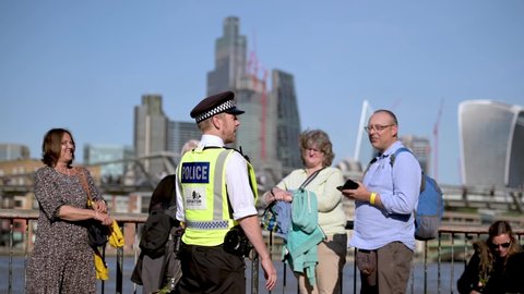 London Sept 14 2022 Project Servator Stock Footage Video (100% Royalty ...
