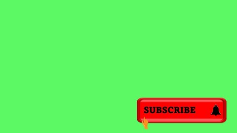 Red Subscriber Button Bell Icon Green Stock Footage Video (100% Royalty ...