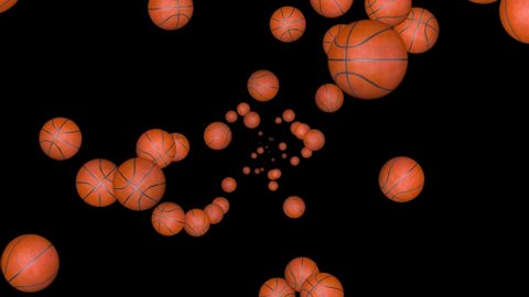 4k Beautiful Basketball Ball Rotating Slow Stock Footage Video (100% ...
