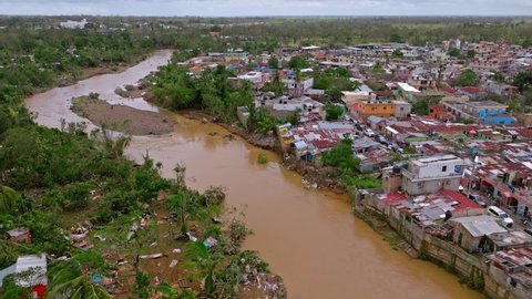 Devastated Town Muddy Water Yuma River Stock Footage Video (100% ...