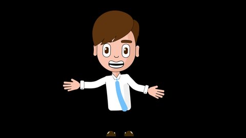 Man Talking Head Animation Character Loop Stock Footage Video (100% ...
