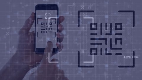 Animation Qr Code Qr Code Scanning Stock Footage Video (100% Royalty ...