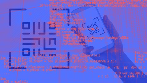 Animation Qr Code Qr Code Scanning Stock Footage Video (100% Royalty ...