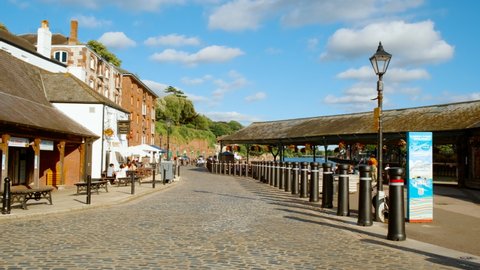 Exeter Circa 2022 Establishing Shot Quaysaide Stock Footage Video (100% ...