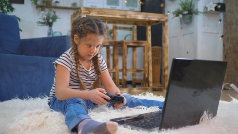 Happy Kid Gamer Winners Holding Controller Stock Footage Video (100% ...
